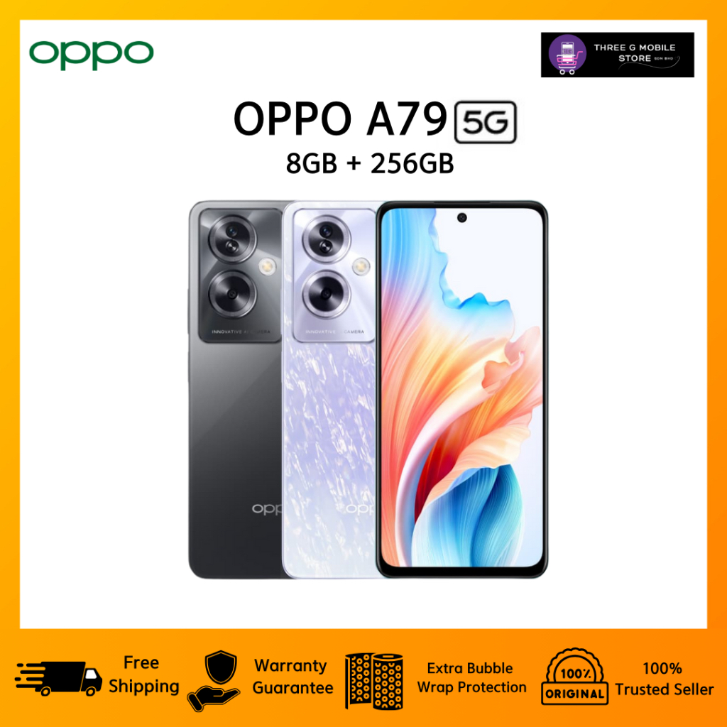 OPPO A79 Smartphone 5G｜8GB+8GB RAM* + 256GB ROM｜6.72” FHD+ Sunlight ...