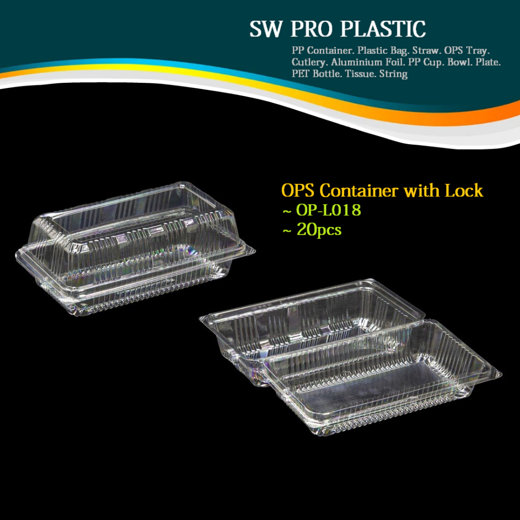 OP-L018 OPS Plastic Tray / Packaging Food Tray / Bekas Makanan / OPS ...