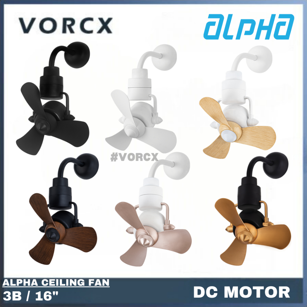 Alpha Kona 3B 16 inches DC Corner Fan Remote Ceiling & Wall Fan ...