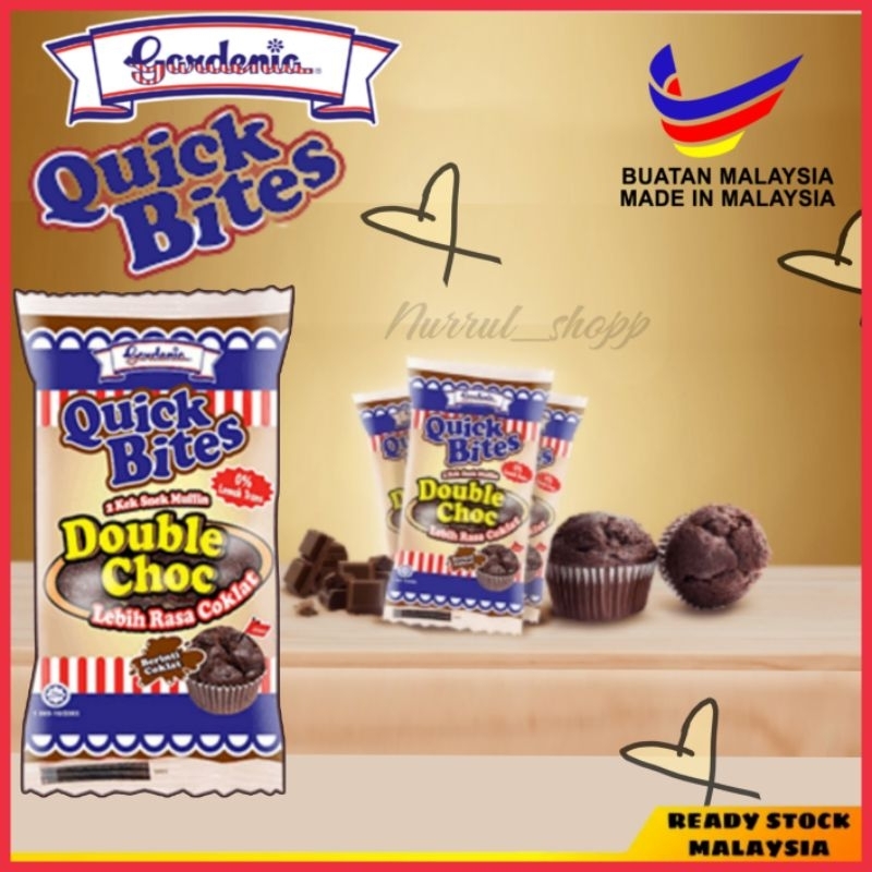 GARDENIA QUICKBITES DOUBLE CHOC MUFFIN Kek Cip Coklat Mufin Roti ...