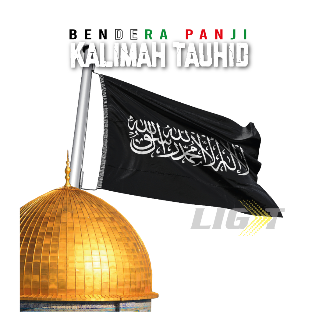 [READY STOCK] GOOD QUALITY - PANJI HITAM Bendera Tauhid Black Flag Army ...