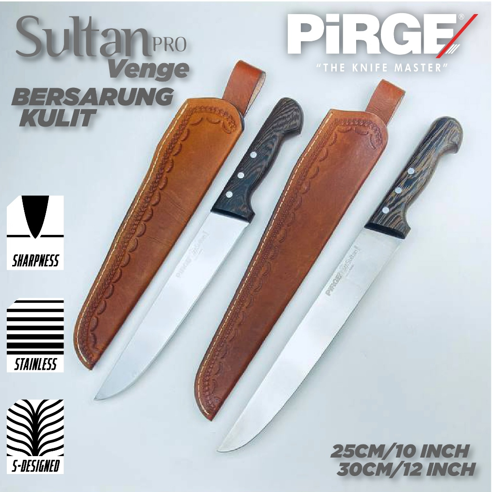 PiRGE VENGE 10 Inci And12 Inci With Leather Sheath - SARUNG KULIT ...