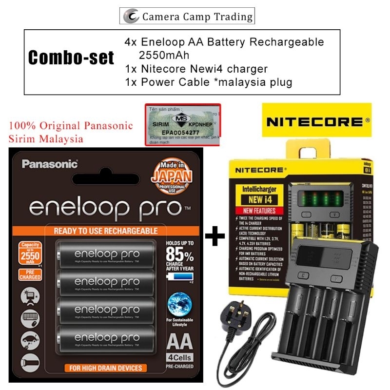 Panasonic Eneloop Pro Rechargeable 2550mah Aa Battery Bk 3hcce 4bt
