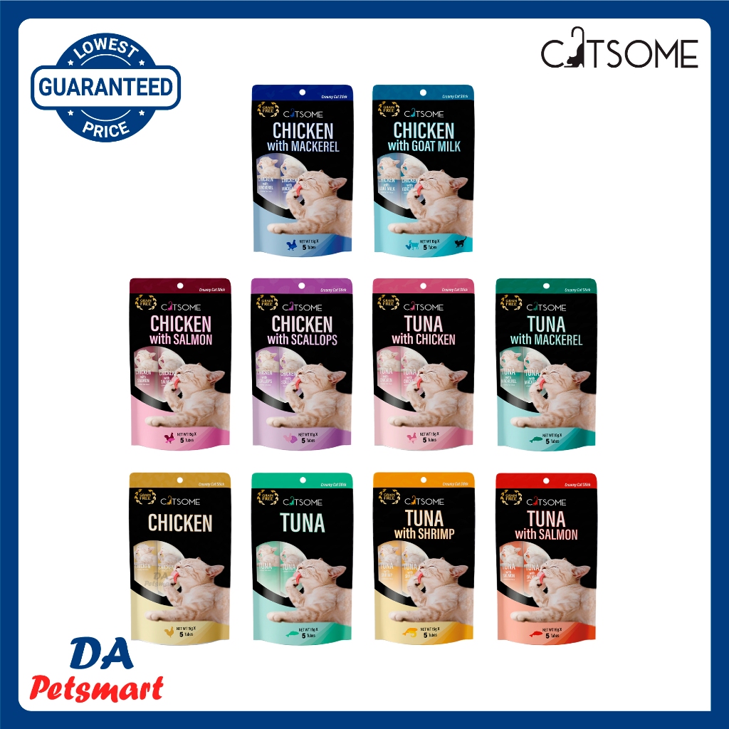 CATSOME Creamy Cat Treat / Cat Snack (15g x 5 Stick ) _Chicken / Tuna ...