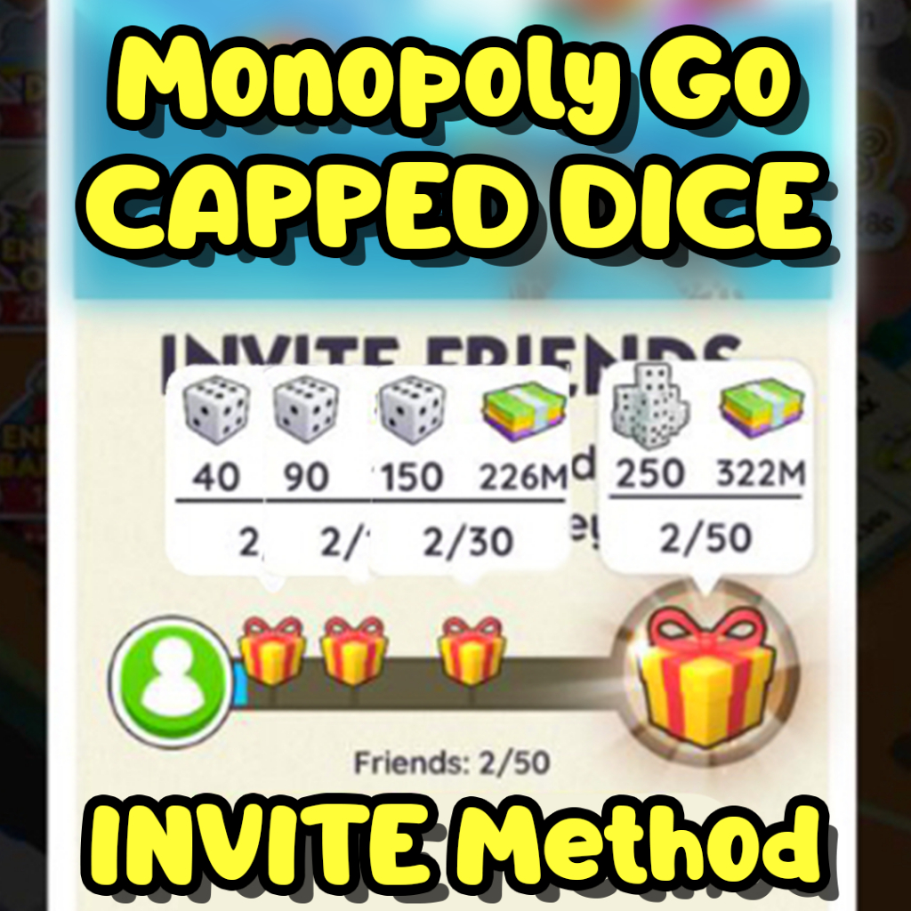 Monopoly GO Dice Capped (Invite Friend Method) | Shopee Malaysia