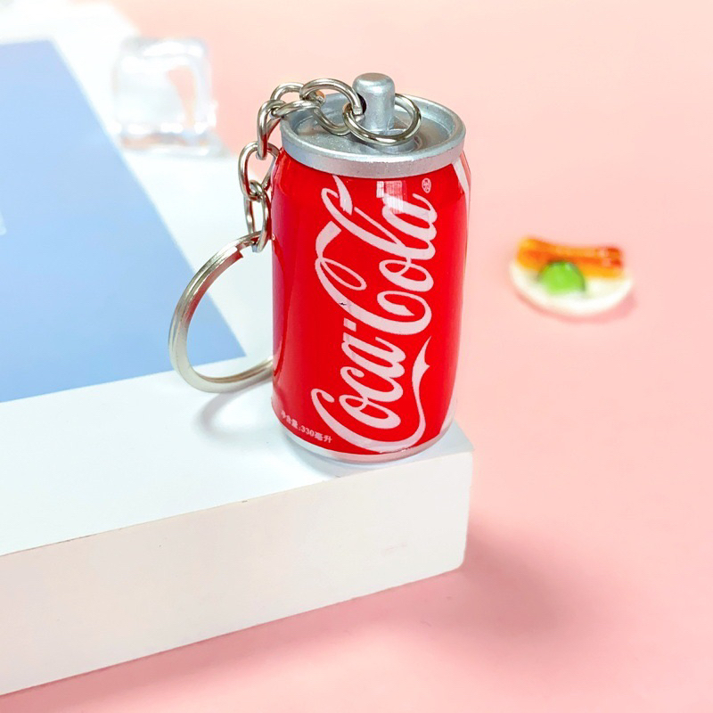 [Ready Stock] 3D Soft Drink PVC Keychain Starbucks Fanta KFC Nescafe ...