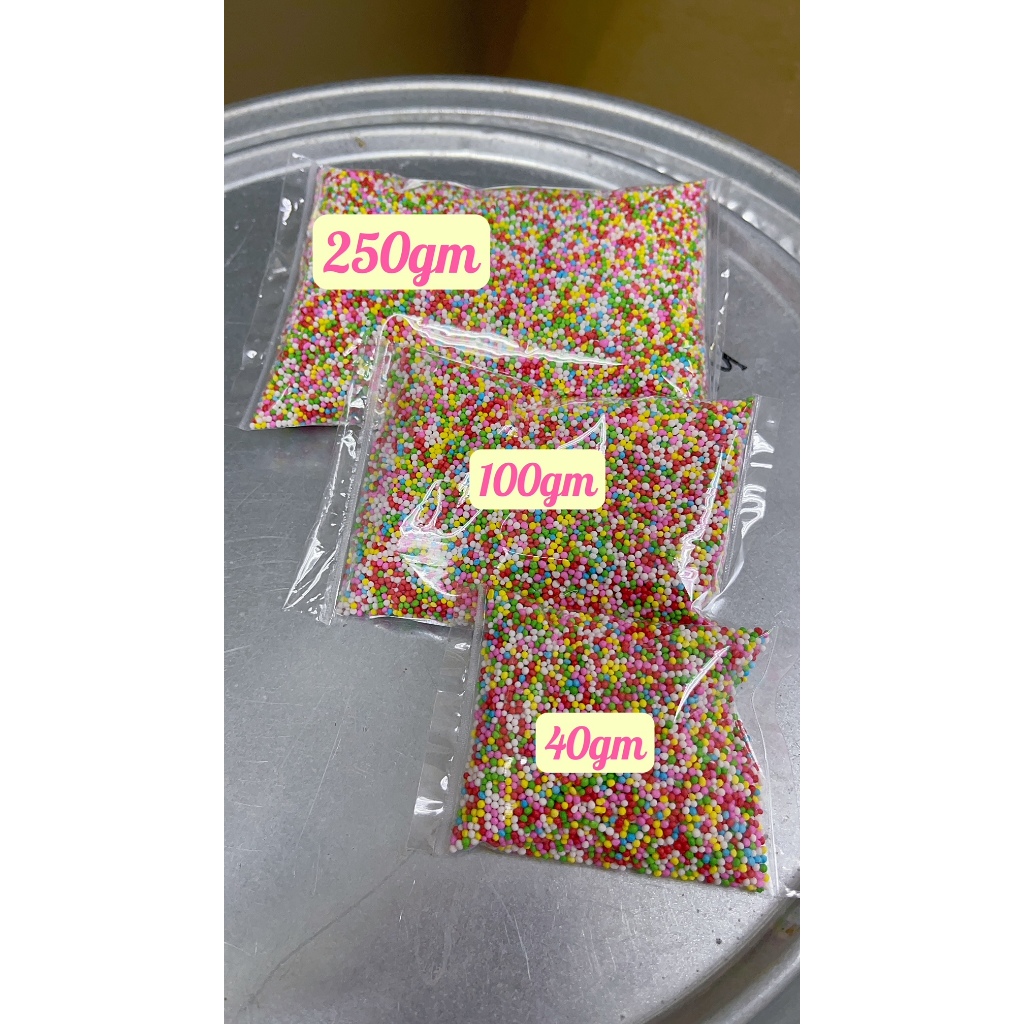 Hundred & Thousand Rainbow Color Ball Sprinkles / Gula Manik Berwarna ...