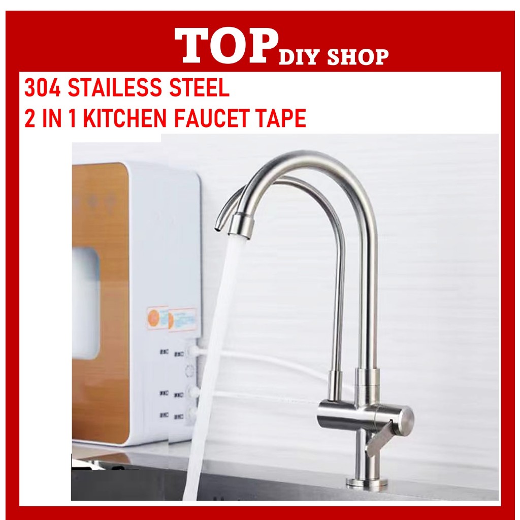 Stainless steel 2in 1 faucet for water purifier/Drinking water faucet ...