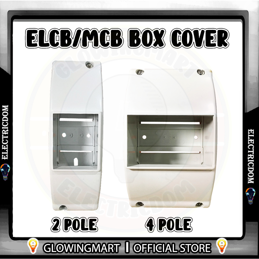 Electric ELCB RCCB / MCB Cover PVC Box Cover 2P / 4P ( Only Box / Base ...