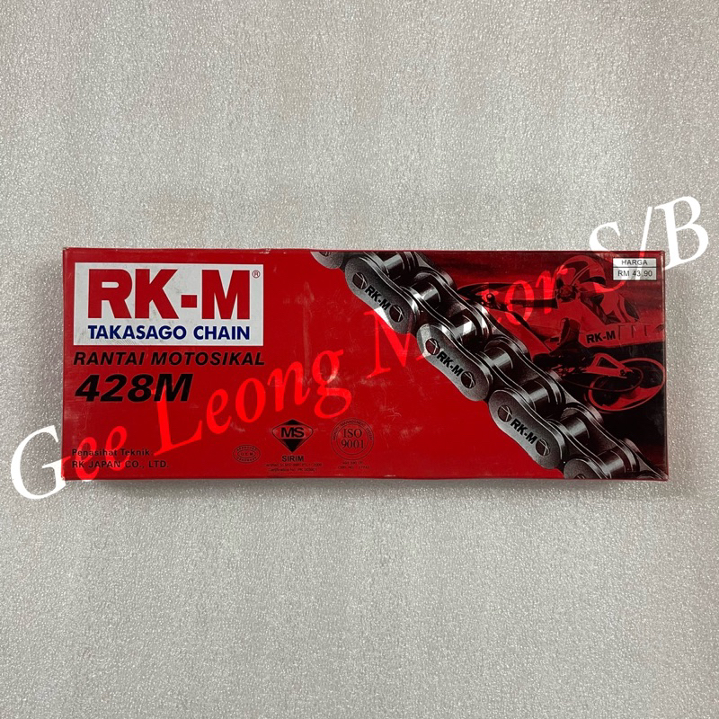 🔥Clear Stock🔥RKM Drive Chain 428M 98L (Rantai) | Shopee Malaysia