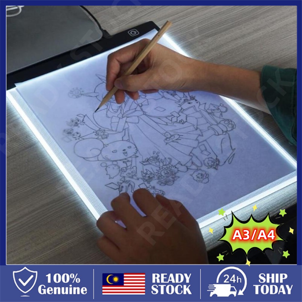 【🇲🇾 24h】LED Copy Board Light Pad Drawing Tracing Tablet Copyboard ...