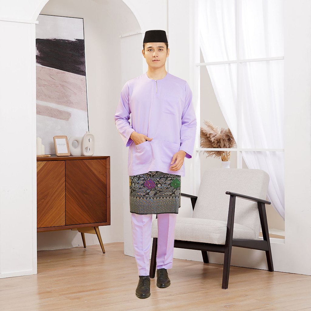 BAJU MELAYU TELUK BELANGA PESAK TERKINI - LEHER JOHOR | Shopee Malaysia