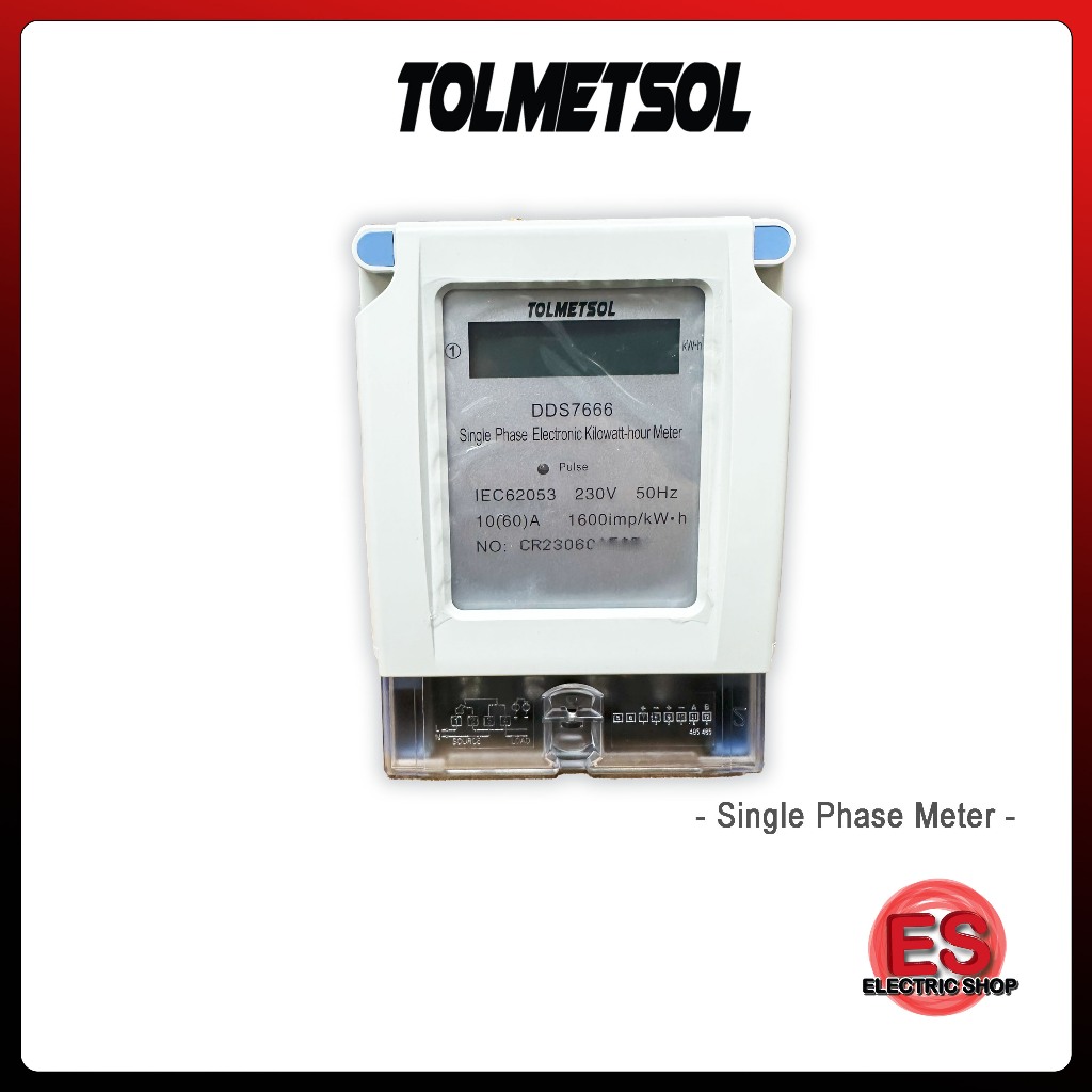 TNB Meter Tolmetsol KWH Meter Single Phase / Three Phase Kilowatt ...