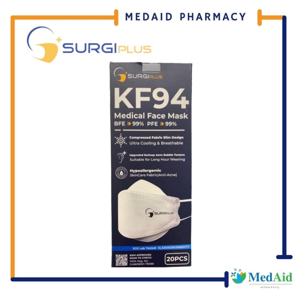 Surgiplus KF94 Mask Headloop (Mint Green/Pigeon Purple/Tortilla Brown ...