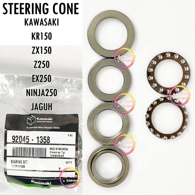 KAWASAKI KR150 ZX150 NINJA250 Z250 EX250 JAGUH STEERING CONE SET ...