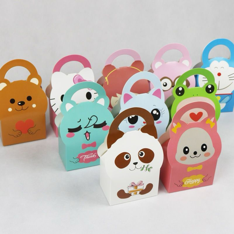 Cute Cartoon Gift Box Doorgift Box Goodies Box Birthday Party ...