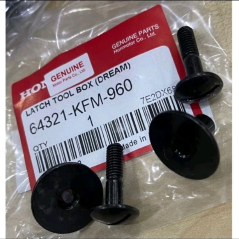 1SET ORIGINAL HONDA EX5 DREAM LATCH TOOL BOX BATTERY COVER SCREW SKRU ...
