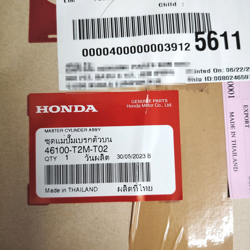 46100-T2M-T02 Ori Brake CYLINDER ASSY MASTER PUMP Honda Accord T2A ( CR ...