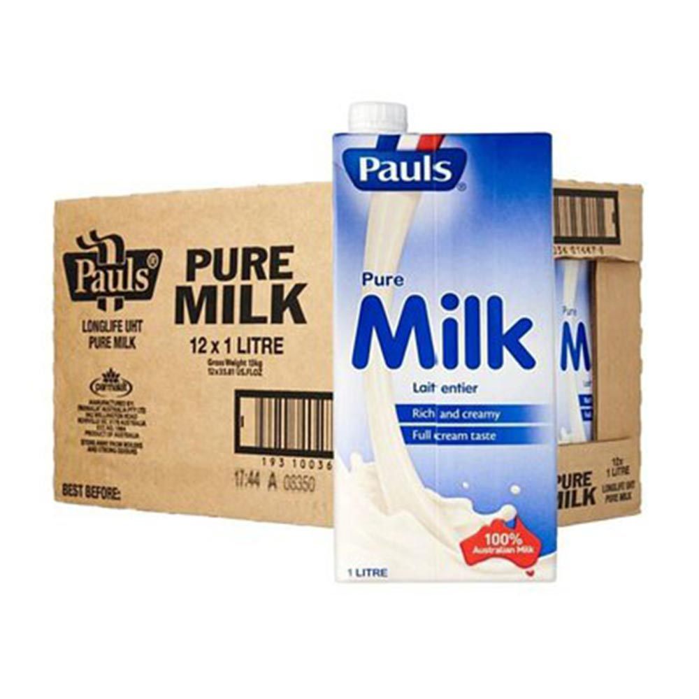 Pauls UHT Low Fat Milk 100% Australian Milk 12 x 1 Liter | Shopee Malaysia