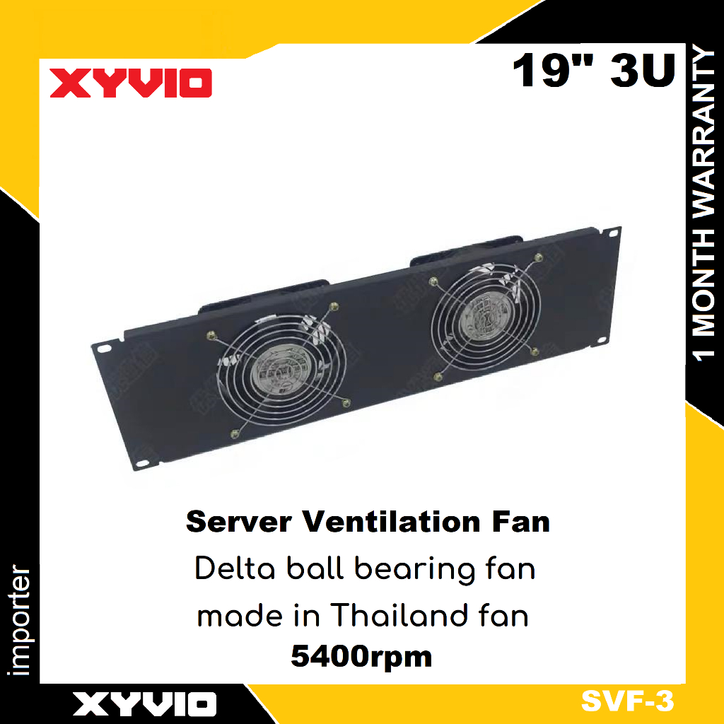 19” 3U Ventilation Server Fan Rack Ball Bearing Fan Server Cabinet Fan ...