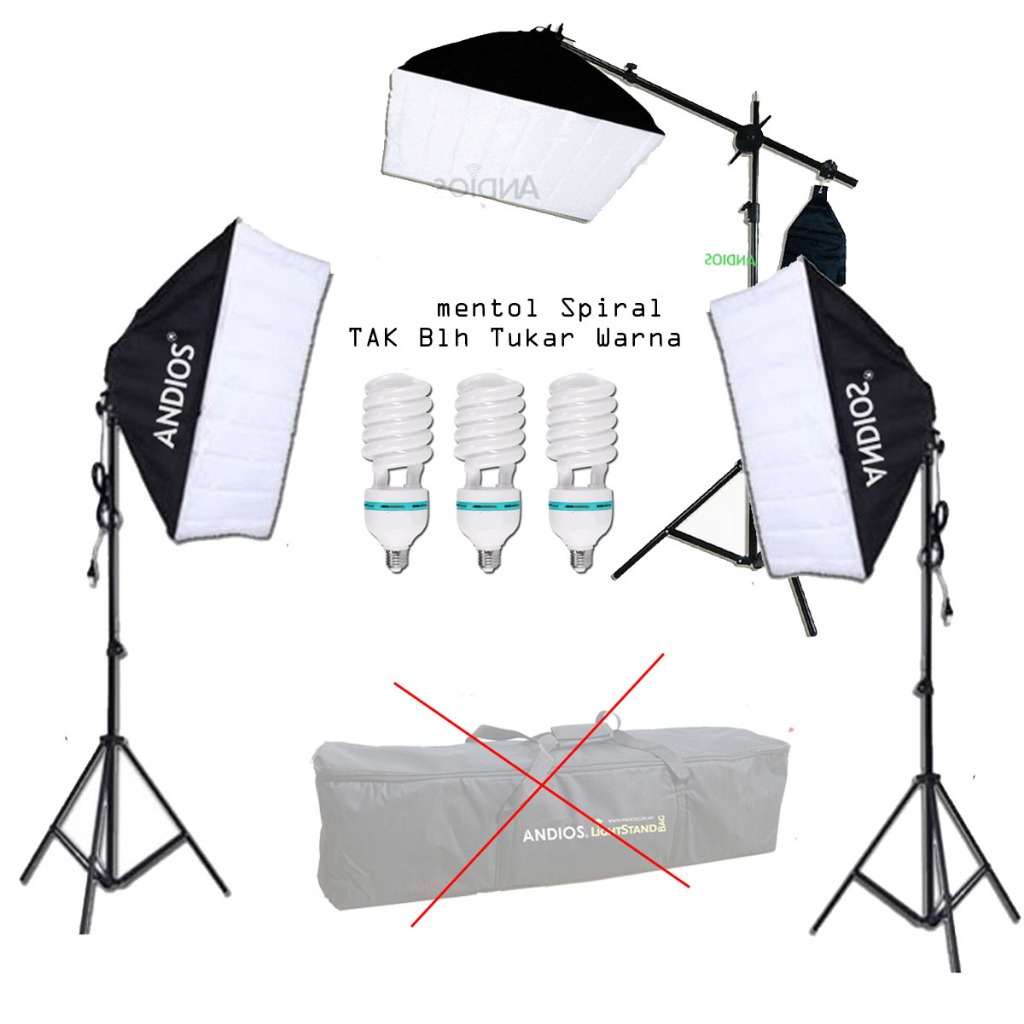 Pro Softbox Lighting Studio Light Photography Kit Camera Video Stand ...