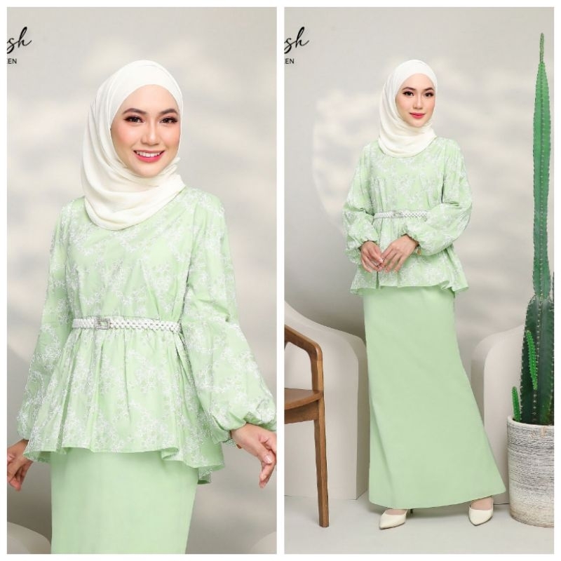 Qhalish Kurung Moden. FREE BELT! 1236 Kurung Moden Qhalish. Baju Kurung ...