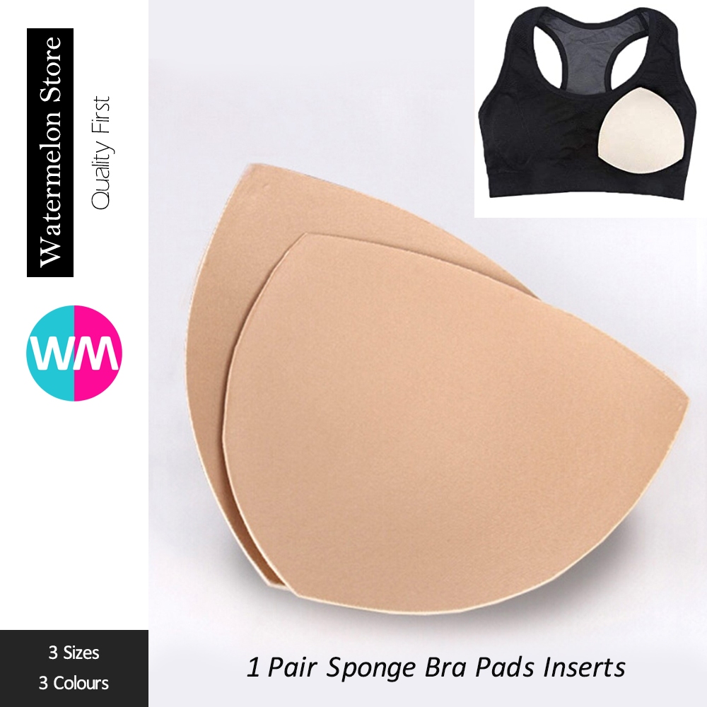 High Quality 1 Pair Bra Pads Inserts Removable Breast Enhancers Insert ...