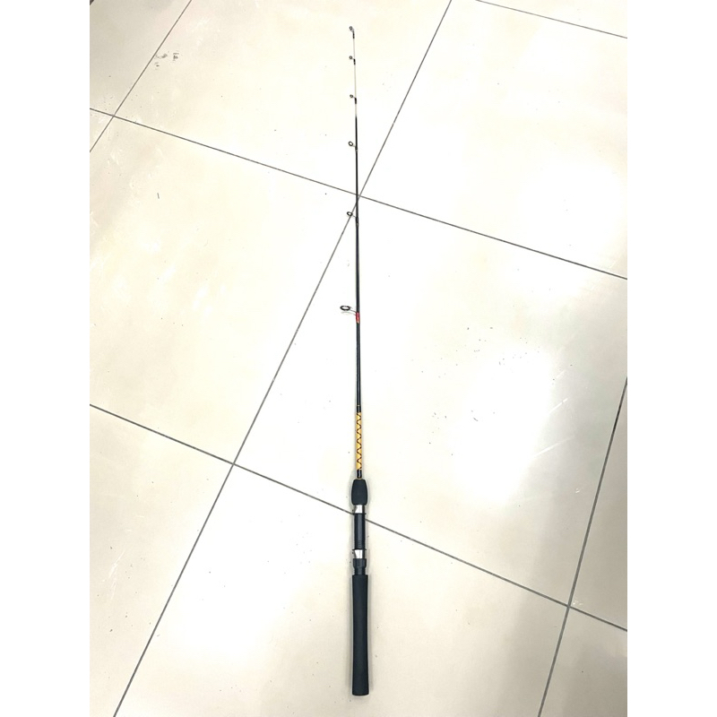 SANTEC jungle stick 4‘6kaki 5kaki 3-8lb spinning udang rod solid tip ...