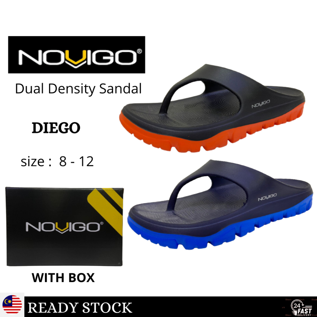 NOVIGO DIEGO Man's High Density Comfort Sandal | kasut lelaki NOVIGO ...