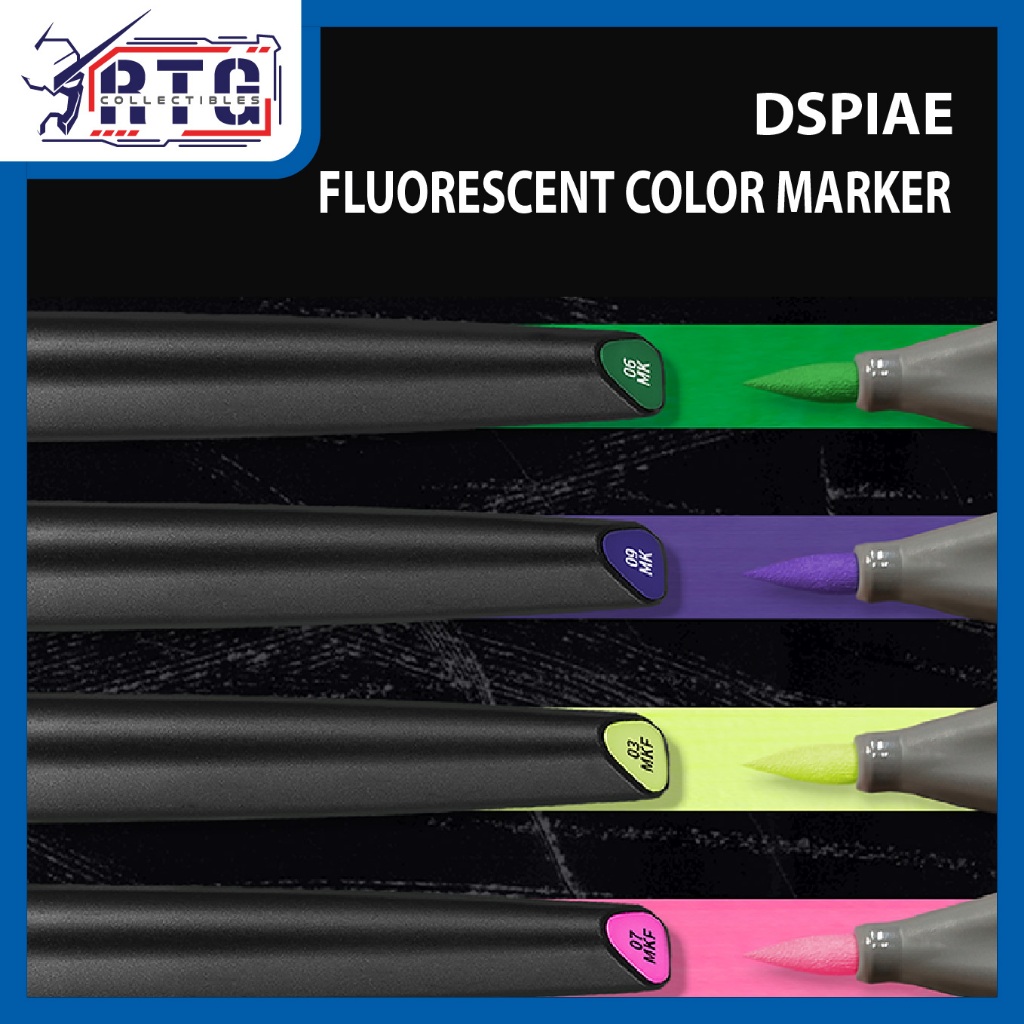 [RTG] DSPIAE Soft Tip Marker Pen / Fluorescent Color / Acrylic Markers ...