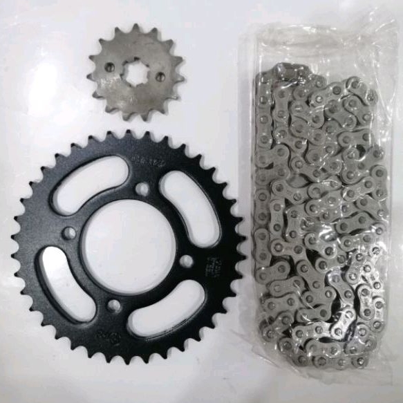(1 SET)MR2 / MR3 14T 15T 28T 29T 30T 31T 32T 33T 34T 35T 36T SPROCKET RANTAI 428 CHAIN MR2/MR3 ...