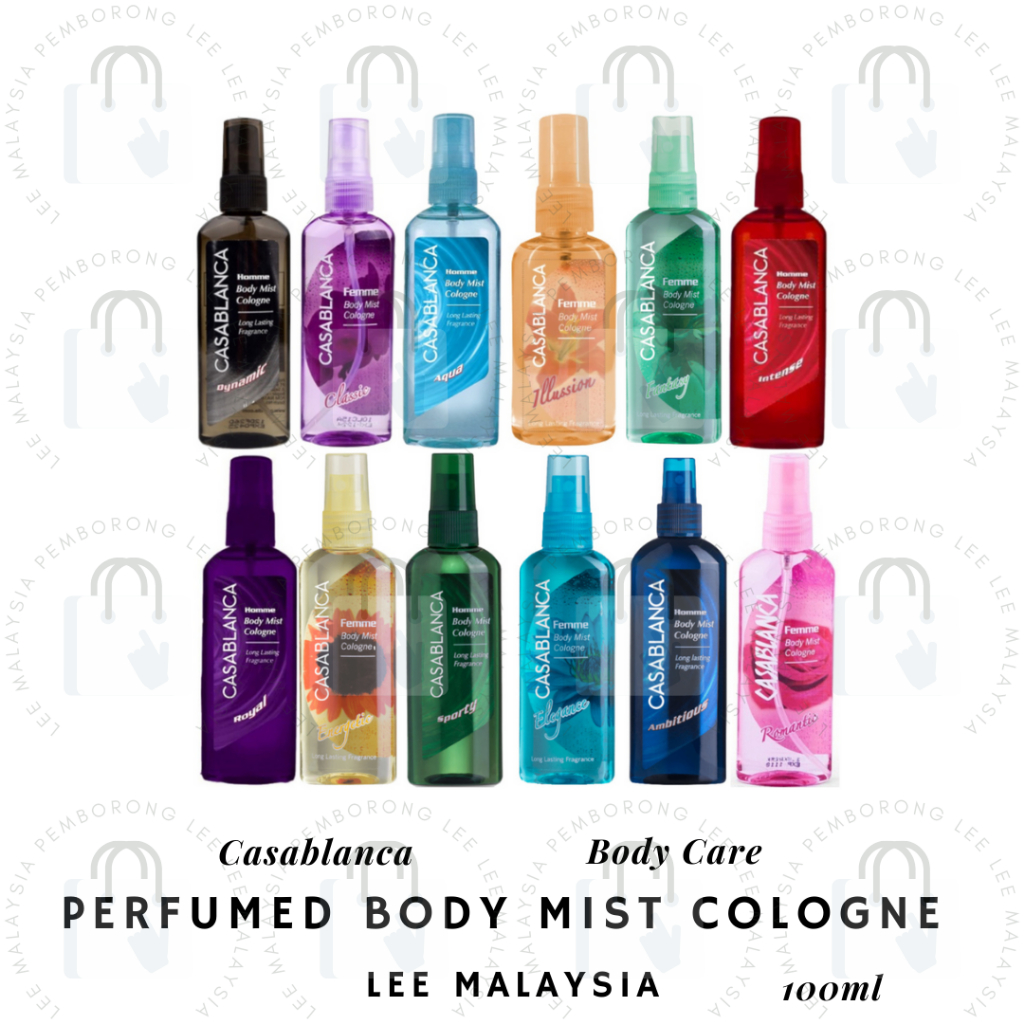 Casablanca Perfumed Body Mist Cologne Femme Hamme 100ml | Shopee Malaysia