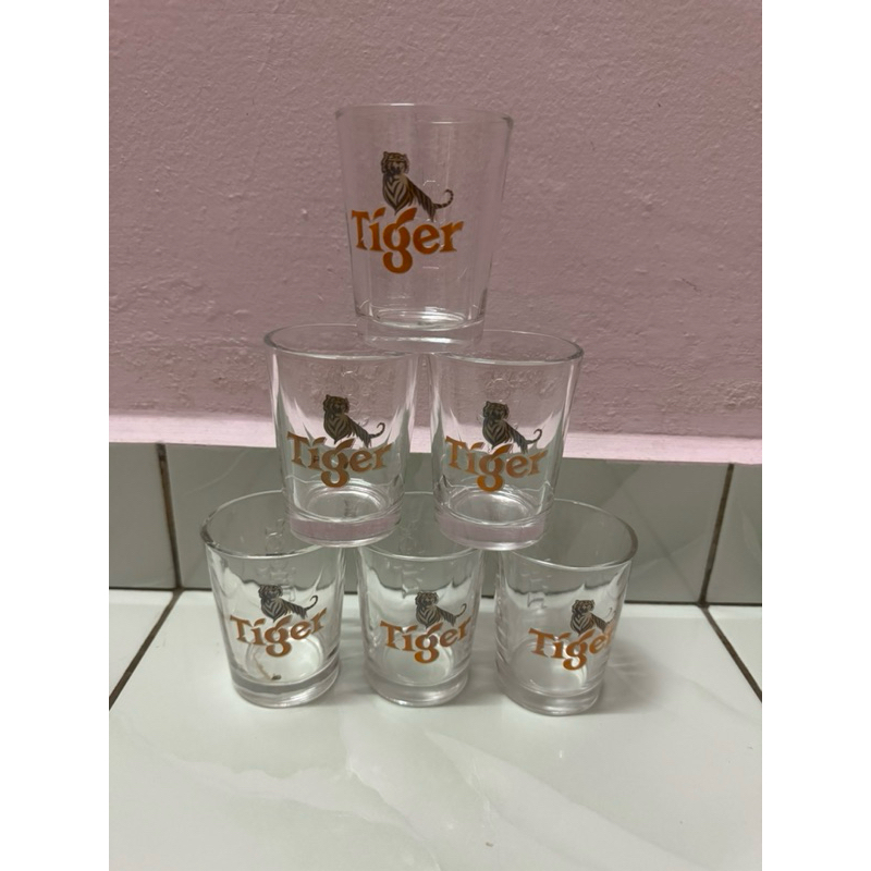 LIMITED EDITION TIGER BEER SMALL ROCK GLASS (6PCS) | Shopee Malaysia