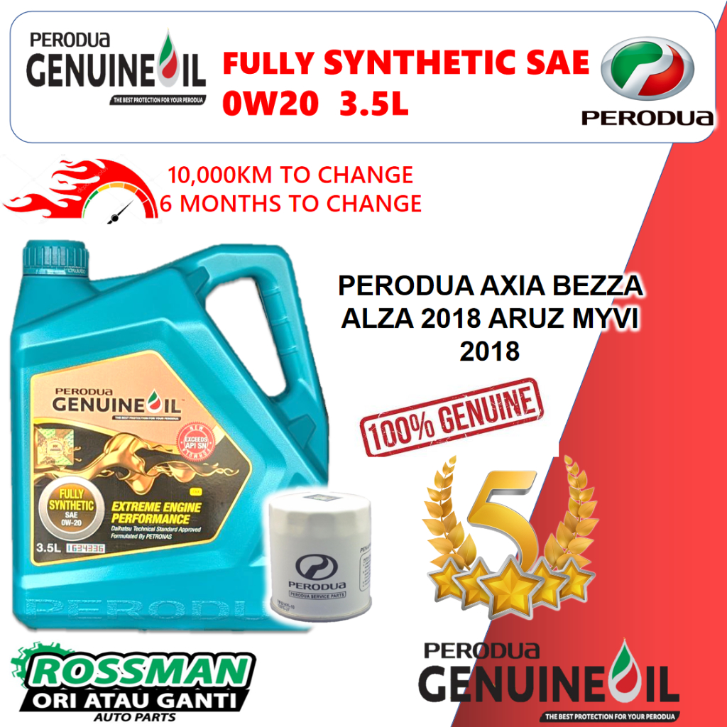 Rossman Auto Perodua Aruz Myvi 2018 Axia Bezza Alza Original Fully ...