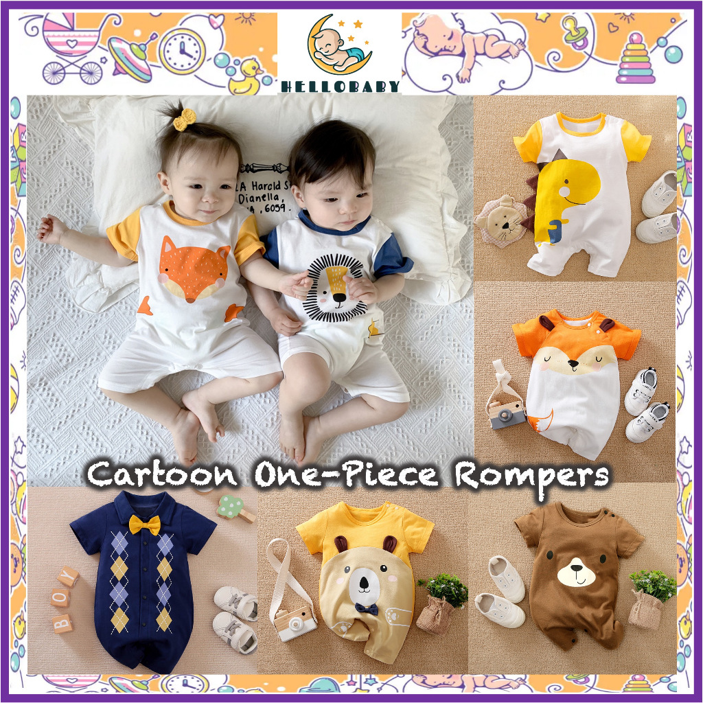 Baju Bayi Clothing Baju Kartun Comel One Piece Jumpsuit Cartoon Baby ...