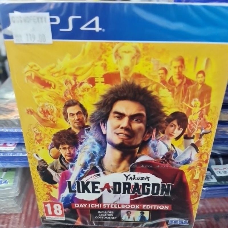 Ps4 Yakuza Like A Dragon Day Ichi Steelbook Edetion English R2 New And