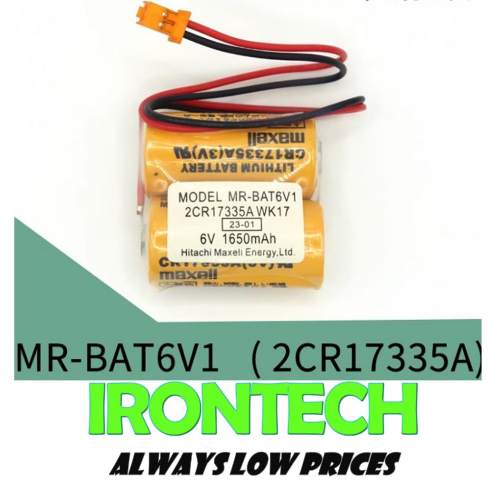 Maxell MR-BAT6V1 2CR17335A 1650mah WK17 6V PLC Lithium Battery CR17335 ...