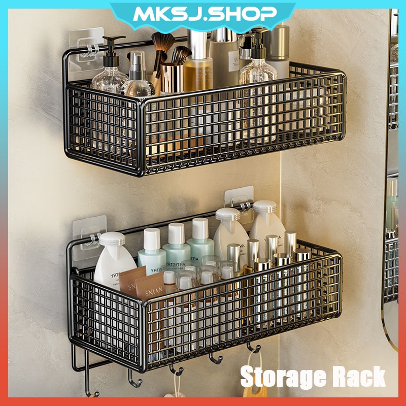 Bathroom Rack Toilet Shelf Kitchen Storage Organizer Wall Mounted ...