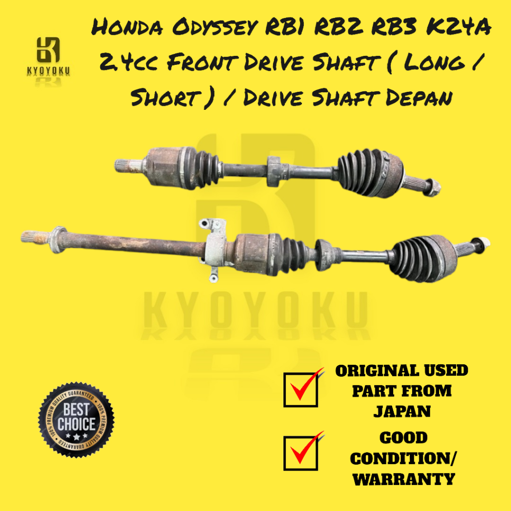 KYOYOKU-Honda Odyssey RB1 RB2 RB3 K24A 2.4cc Front Drive Shaft ( Long ...