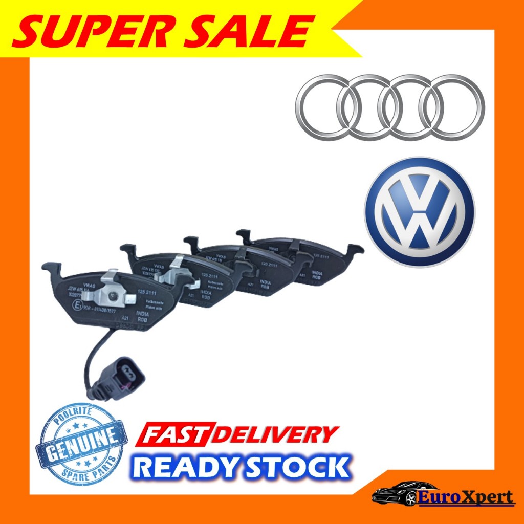 [ORIGINAL] FRONT BRAKE PAD WITH SENSOR VOLKSWAGEN BEETLE BORA GOLF ...