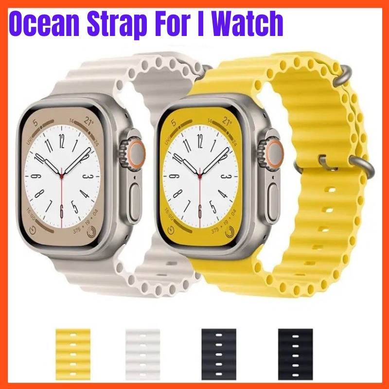 OCEAN strap band 49mm 45mm 41 44 40 42 38 46 MM Ultra sport woven ...