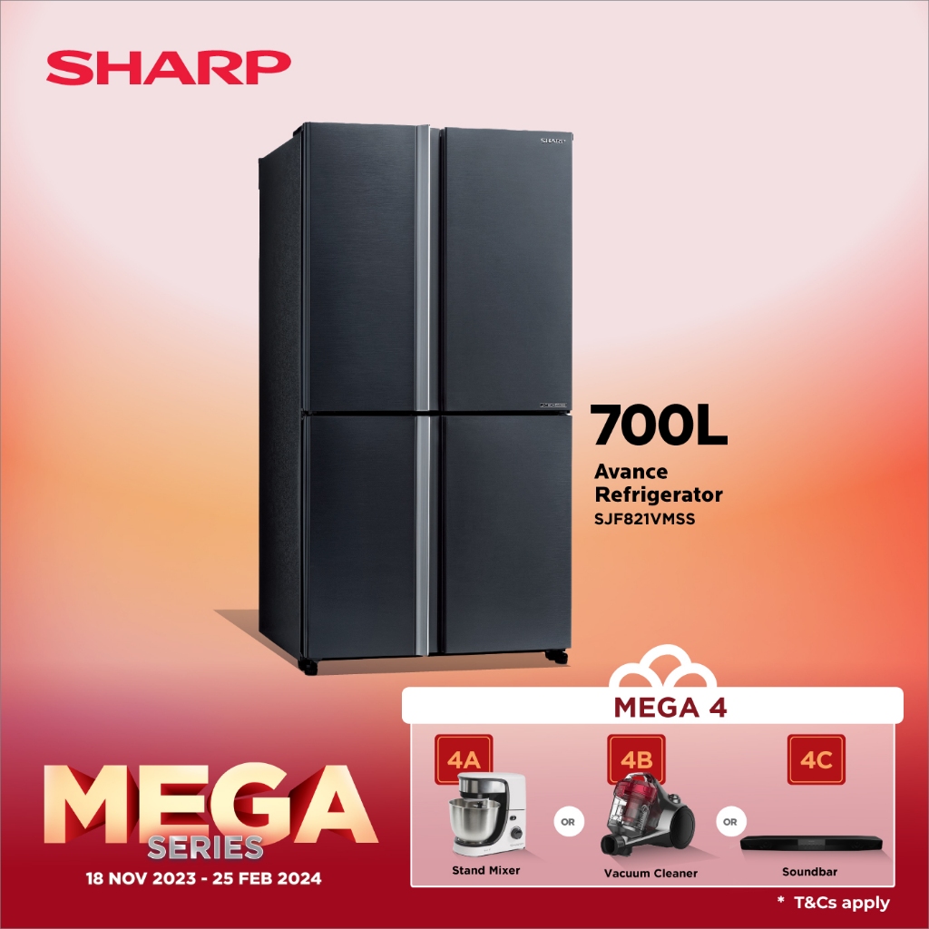 Sharp SJF821VMSS 700L Avance Series Multi Door Refrigerator | Shopee ...