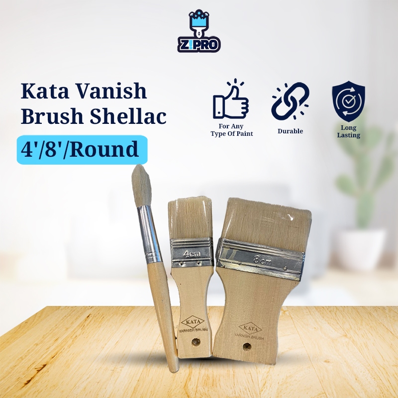 KATA VANISH BRUSH SHELLAC Berus Cat Dinding Berus Cat Minyak | Shopee ...