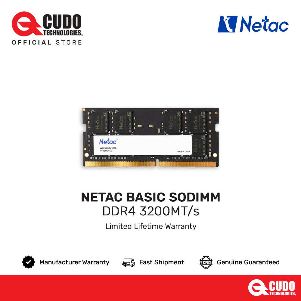 Netac Basic 3200MHz DDR4 SODIMM Notebook RAM | Shopee Malaysia