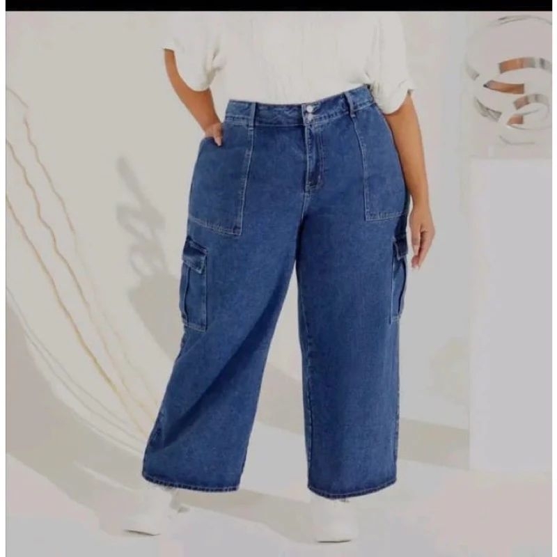 Plus Size (34-48) Cargo Plazo ready stock for Women's Super-Quality ...