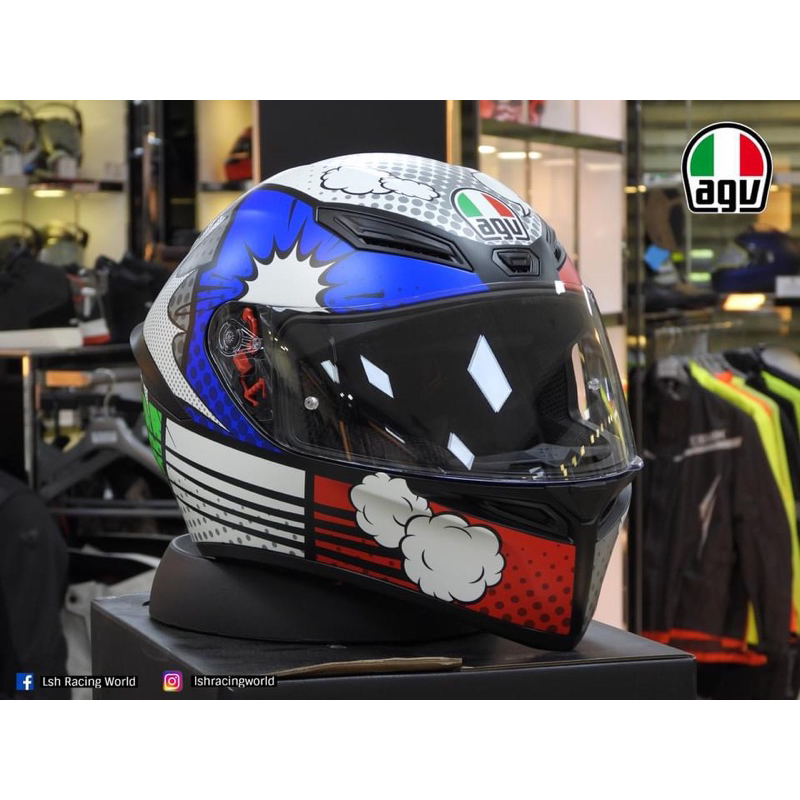AGV K1 Bang Matt Italy Blue Helmet (Asian Fit) | Shopee Malaysia