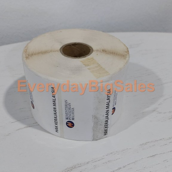 LABEL STICKER KEMENTERIAN PENDIDIKAN MALAYSIA 35MM X 25MM | Shopee Malaysia