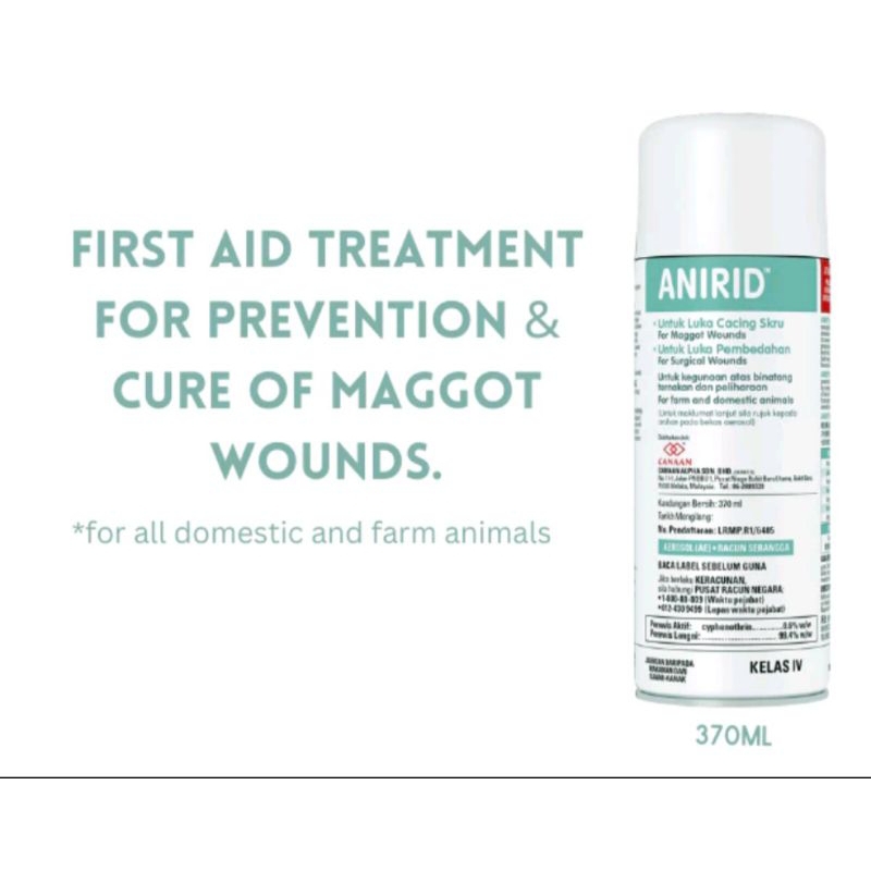 Anirid Maggot and Surgical Wound Spray | Shopee Malaysia