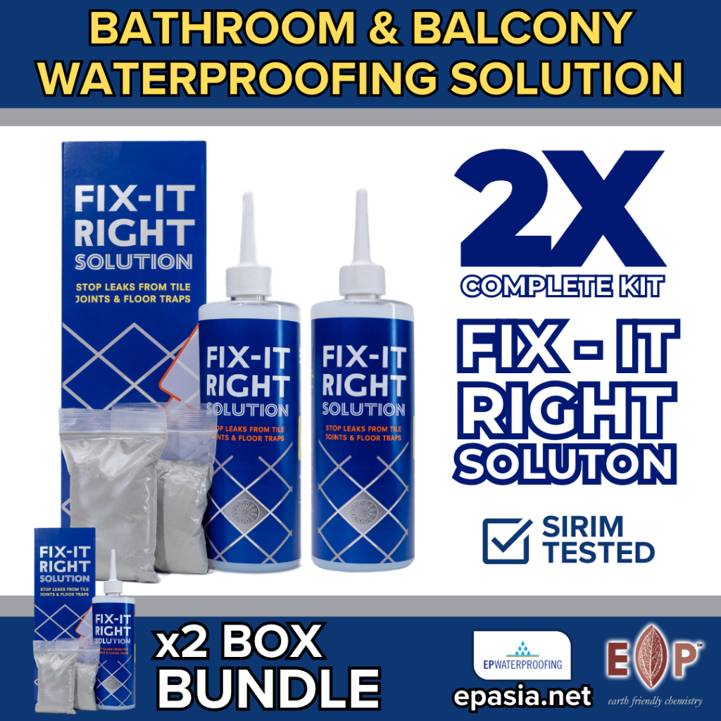 FIX-IT RIGHT SOLUTION (2 BOX - COMPLETE KIT) | Shopee Malaysia