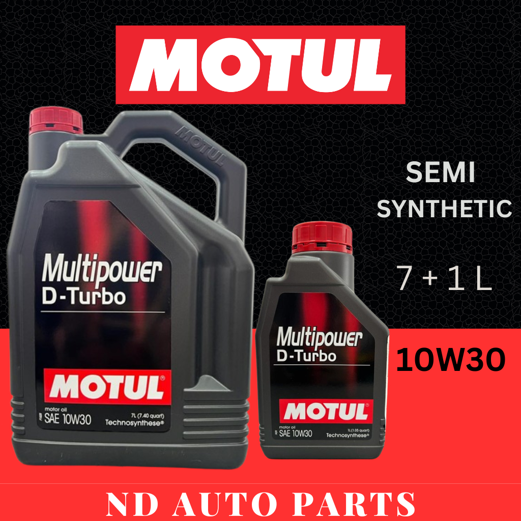 MOTUL 10W30 Multipower D-Turbo 7+1L / 8L | Shopee Malaysia
